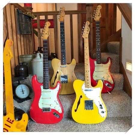 1969 Orig RARE Yellow Fender Thinline Tele Jan 69 Custom Color