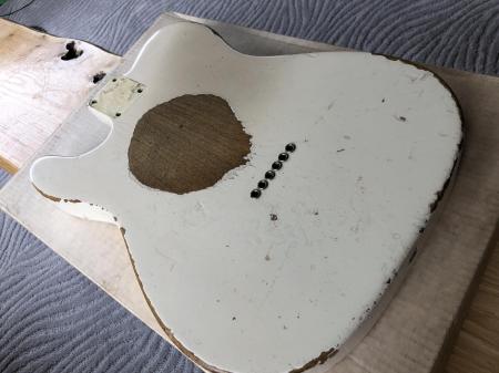 1963 Pre CBS FENDER RED MAHOGANY TELE BODY